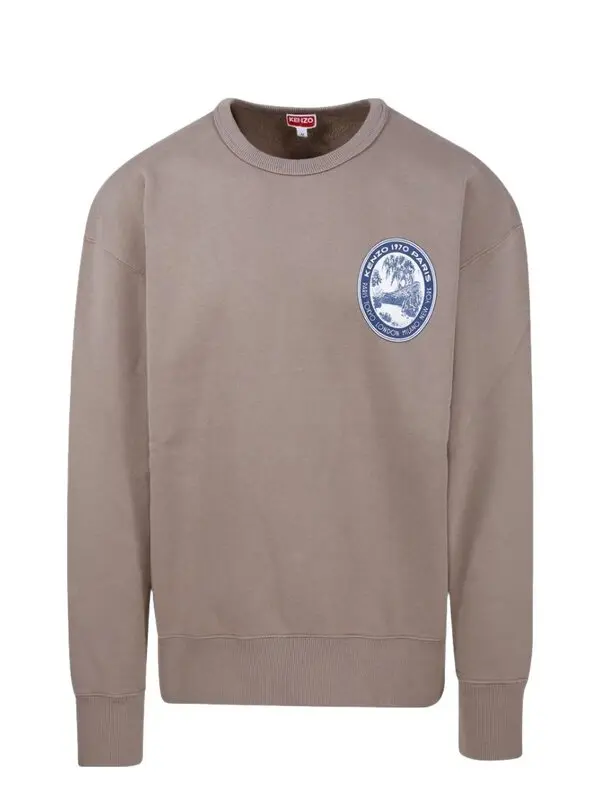 Kenzo Long-sleeved Crewneck Sweatshirt - Gray
