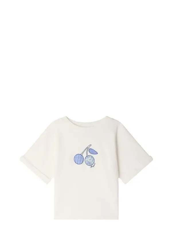 Bonpoint Faros Cherry Printed Sweatshirt - White