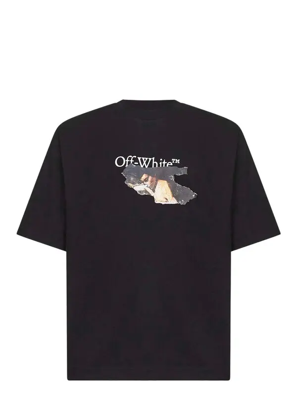 Off-White Paint Arrow Skate Crewneck T-shirt - Black