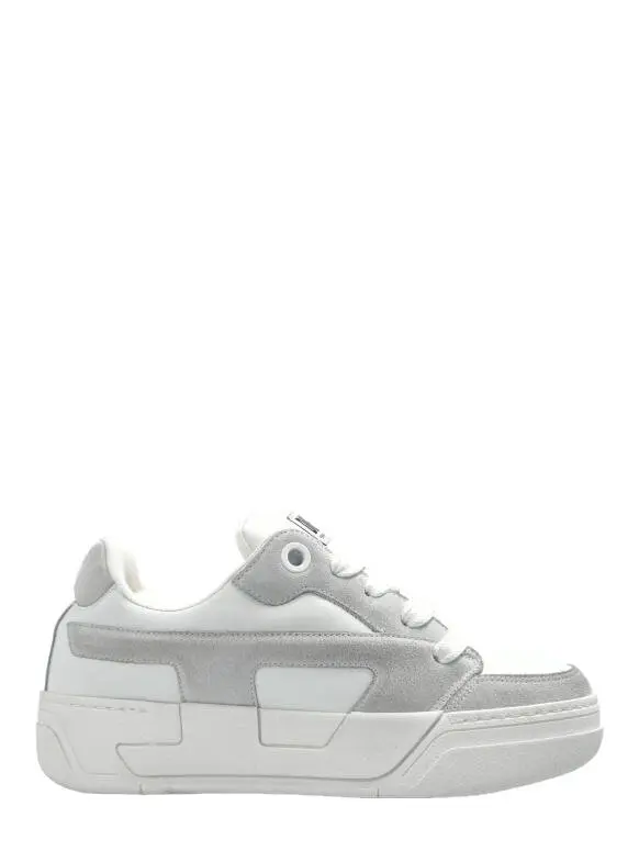 DIESEL® Panelled Low Top Sneakers - Gray