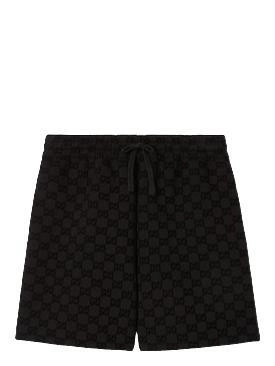 Gucci Monogram Jersey Basketball Shorts - Black