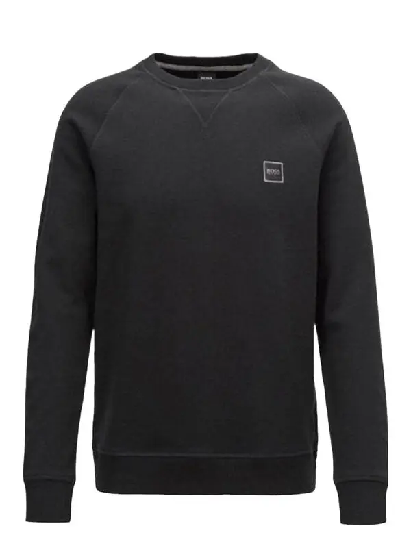 Hugo Boss Round Neck Long Sleeve Sweater - Black