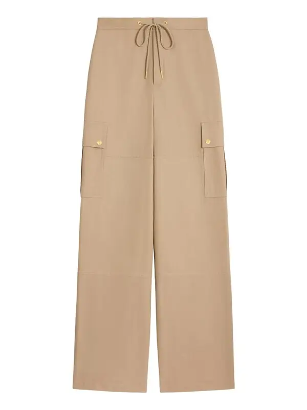 Celine Cotton Twill Cargo Pants - Nude