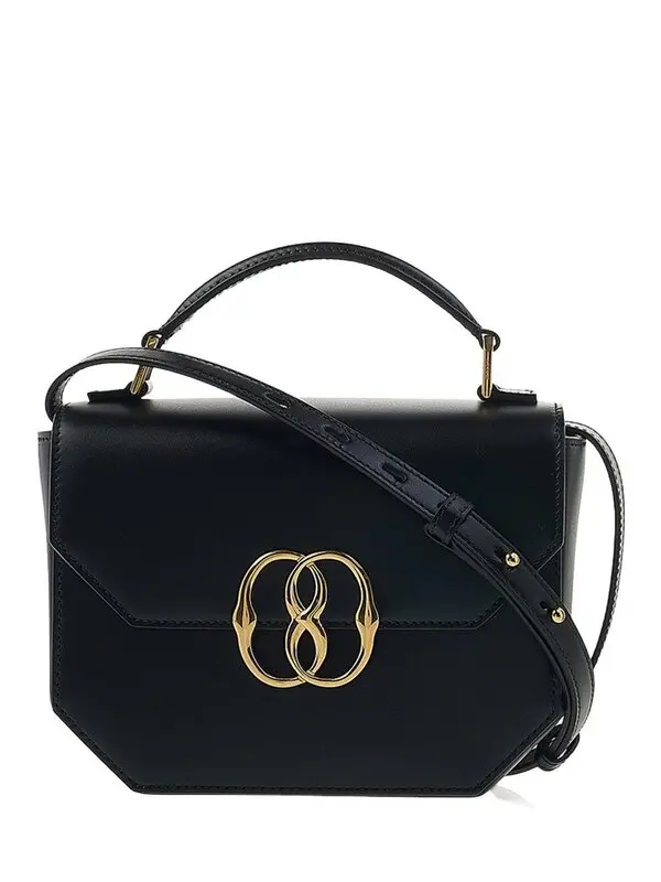 Bally Flip Shoulder Bag With Logo Detail - Black