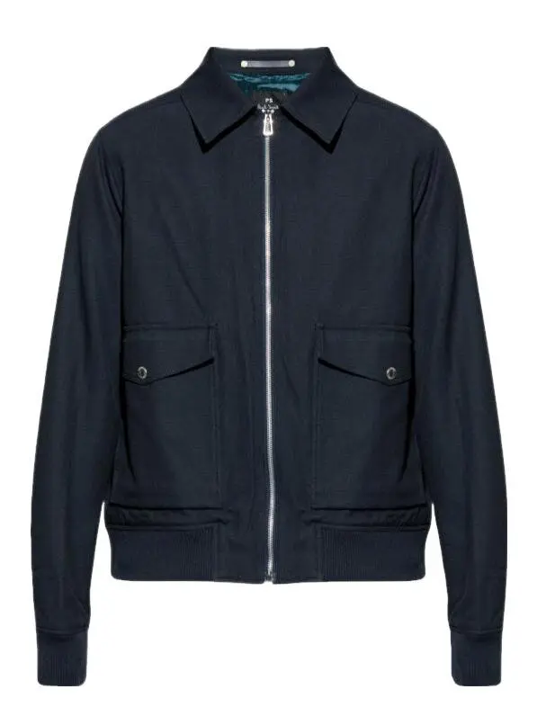 Paul Smith Zip-up Jacket - Blue