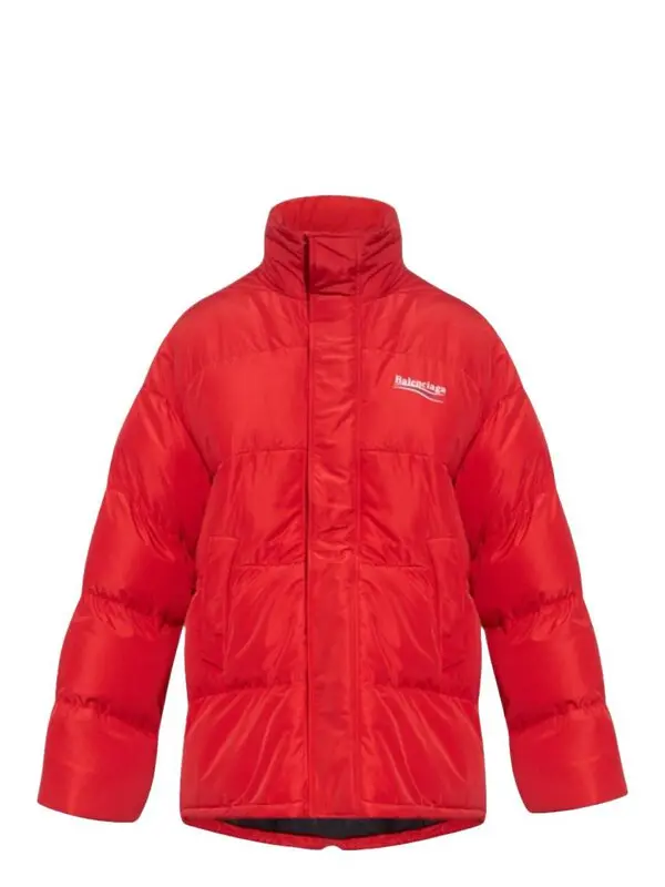 Balenciaga Political Campaign Down Jacket - Red