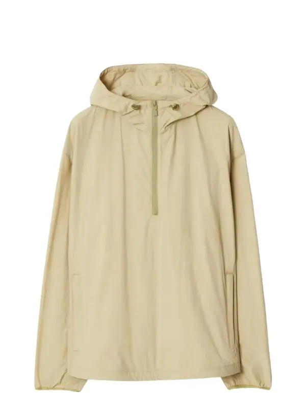 Burberry Logo-embroidered Hooded Jacket - Nude