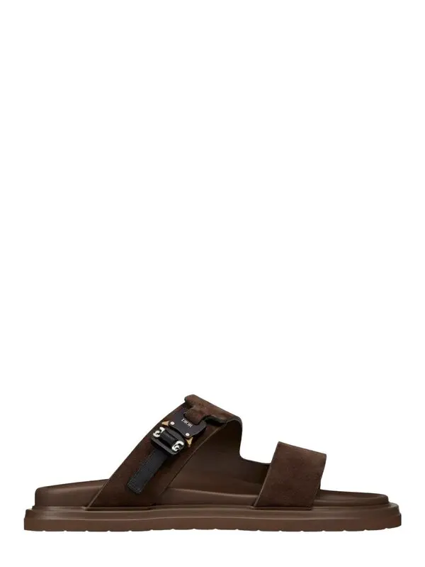 Dior Aqua Sandal With Buckled Detailing - Black