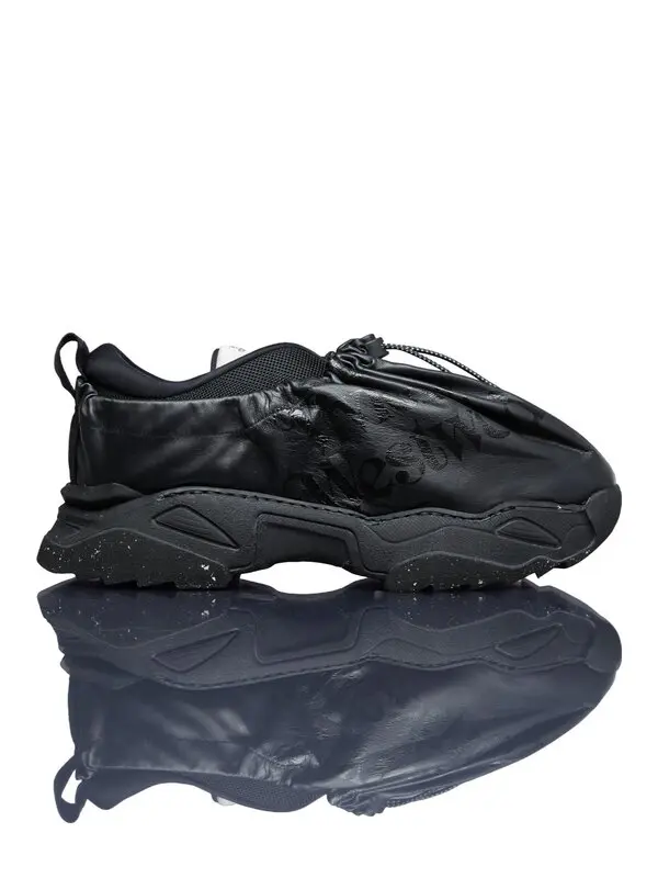 VIVIENNE WESTWOOD Logo-printed Drawstring Layered Sneakers - Black