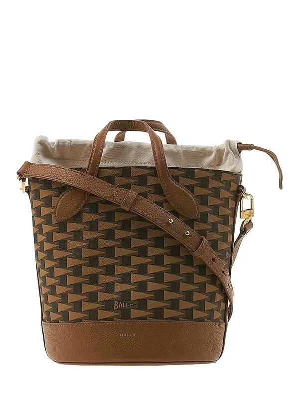 Bally Logo Shoulder Bag - Brown