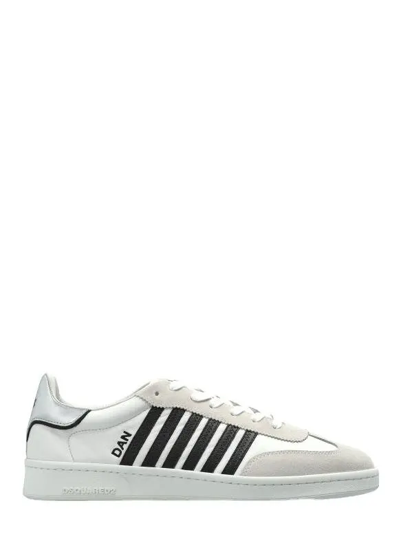 Dsquared2 Low Top Lace-up Sneakers With Logo Detailing - White