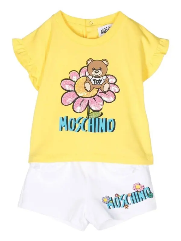 Moschino Flower Teddy Bear Tracksuit - Yellow