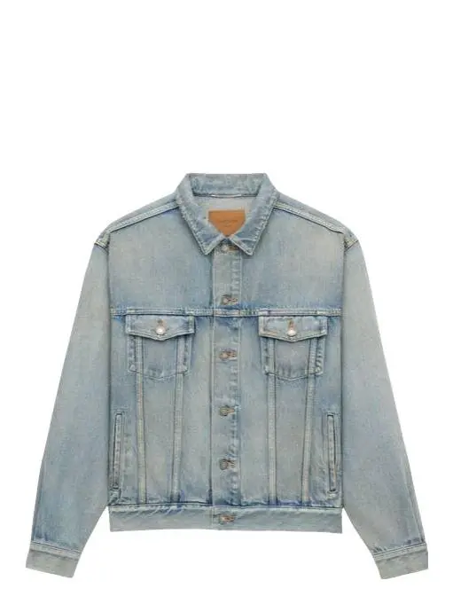Saint Laurent Button-up Denim Trucker Jacket - Chicago Blue