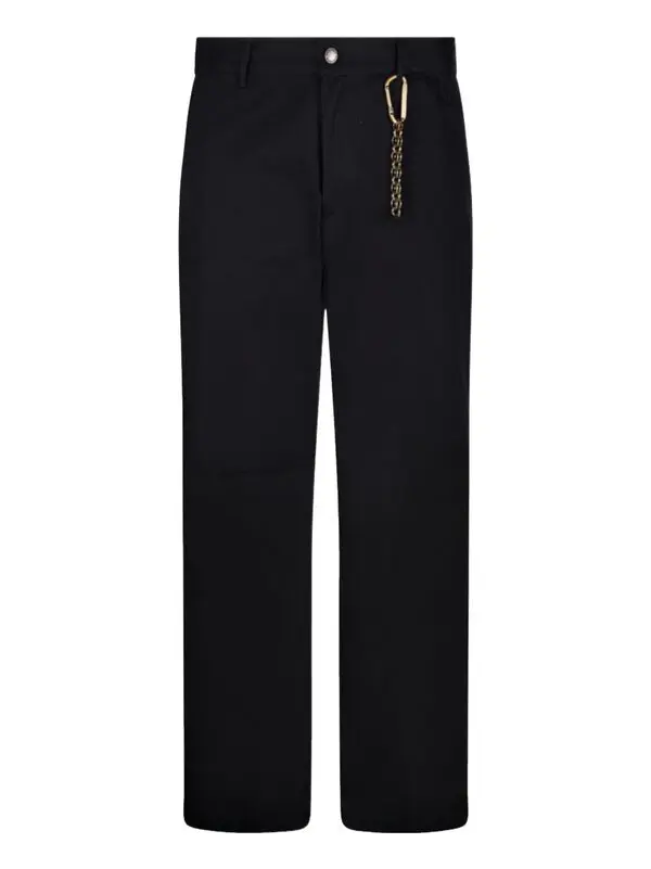DARKPARK Slater Trousers With Chain Detail - Black