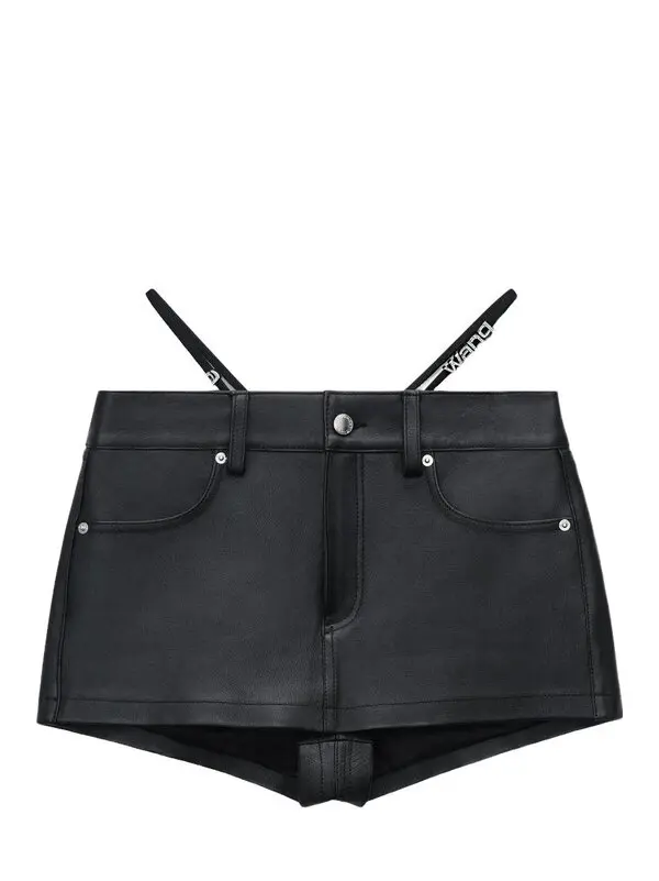 Alexander Wang Button Detailed Mini Skorts - Black