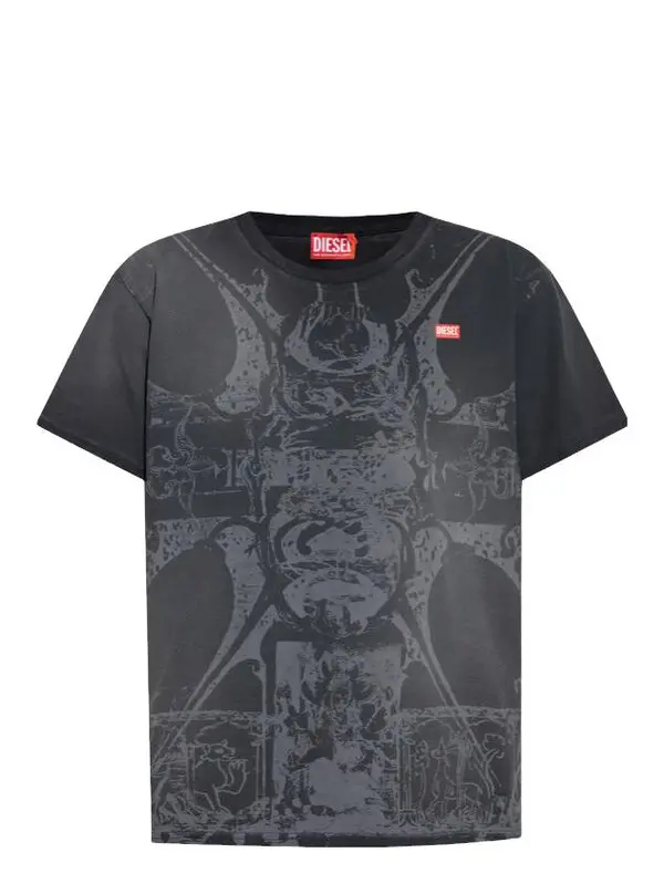 DIESEL® Graphic Print T-shirt - Grey