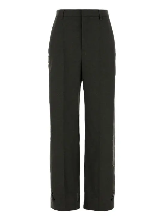 JEAN PAUL GAULTIER Tailored Button Detailed Trousers - Black