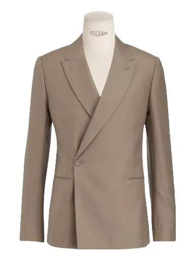 Dior Single-breasted Long-sleeved Blazer - Brown