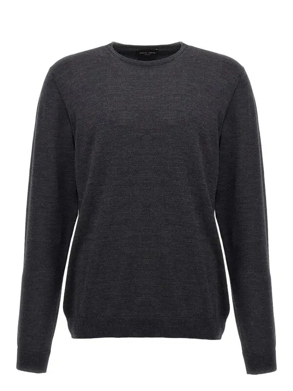 ROBERTO COLLINA High-neck Wool Sweater - Black