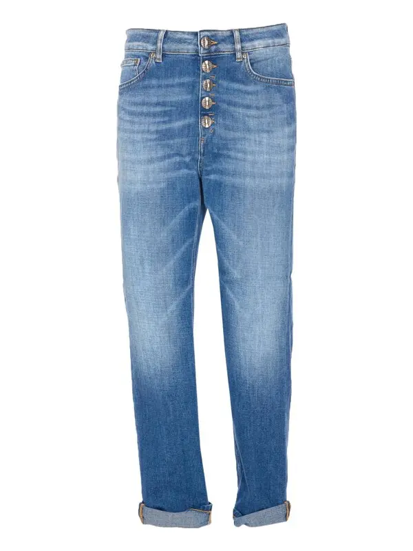 DONDUP Koons Buttoned Loose-fit Jeans - Blue