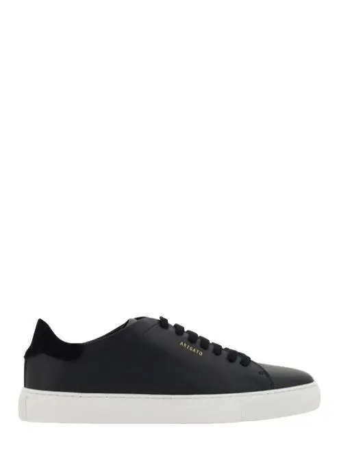 Axel Arigato Round Toe Lace Up Sneakers - Black