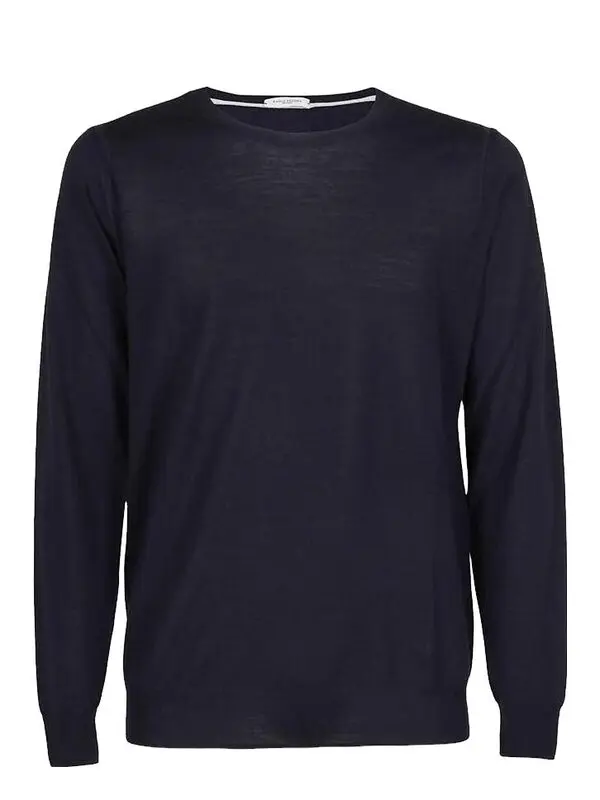 PAOLO PECORA Crewneck Knit Jumper - Black
