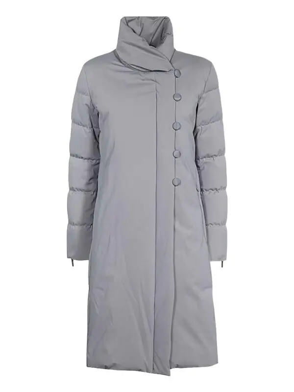Emporio Armani Long-sleeved Down Jacket - Gray