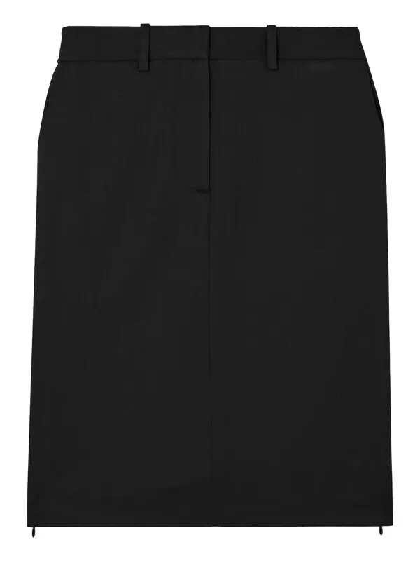Helmut Lang Side Split Mini Skirt - Black