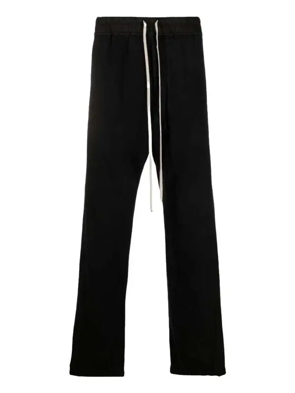 Rick Owens Pusher Straight-leg Cotton Trousers - Black