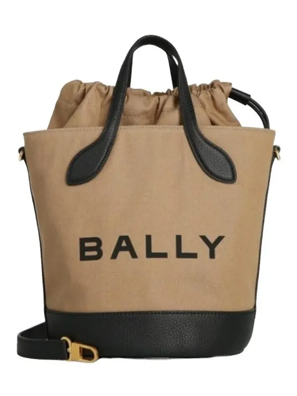 Bally Logo Canvas Shoulder Bag - Green