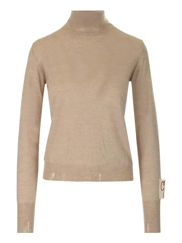 GOLDEN GOOSE High-neck Jumper - Nude