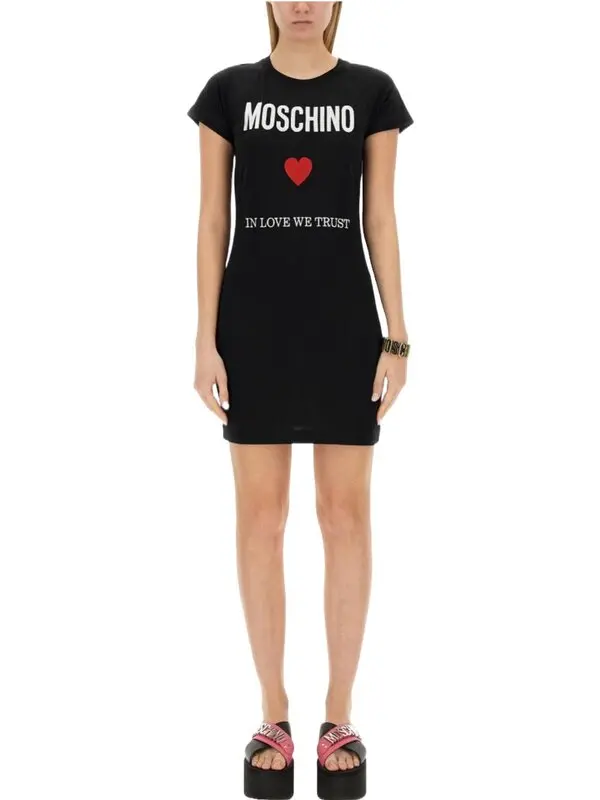 Moschino T-shirt Dress - Black