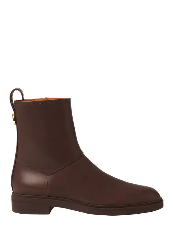Loro Piana Kilda Ankle Boots - Brown Ebony