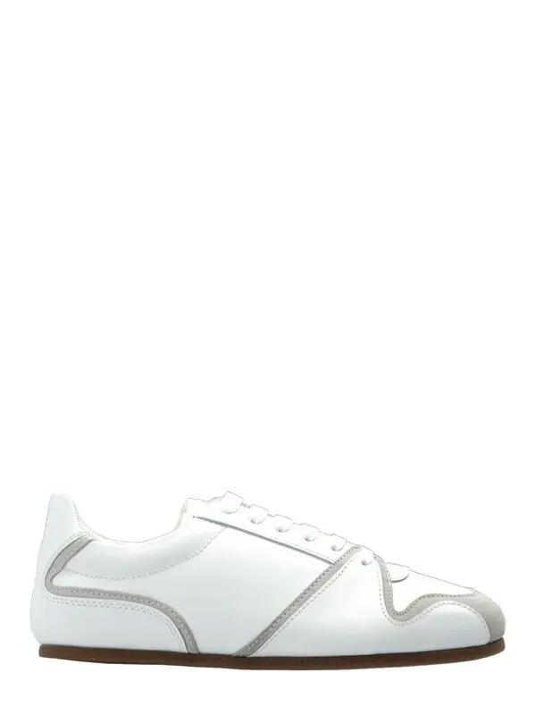 Moschino Low Top Lace-up Sneakers - White
