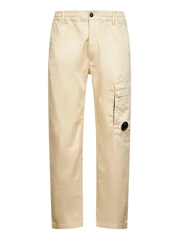 C.P. COMPANY Stretch Sateen Regular Cargo Pants - Nude