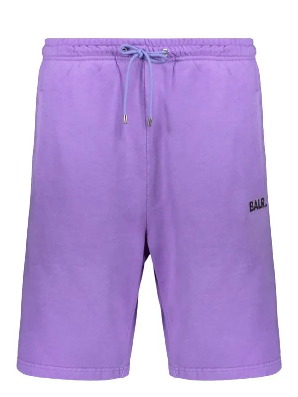 BALR. Logo Drawstring Shorts - Purple
