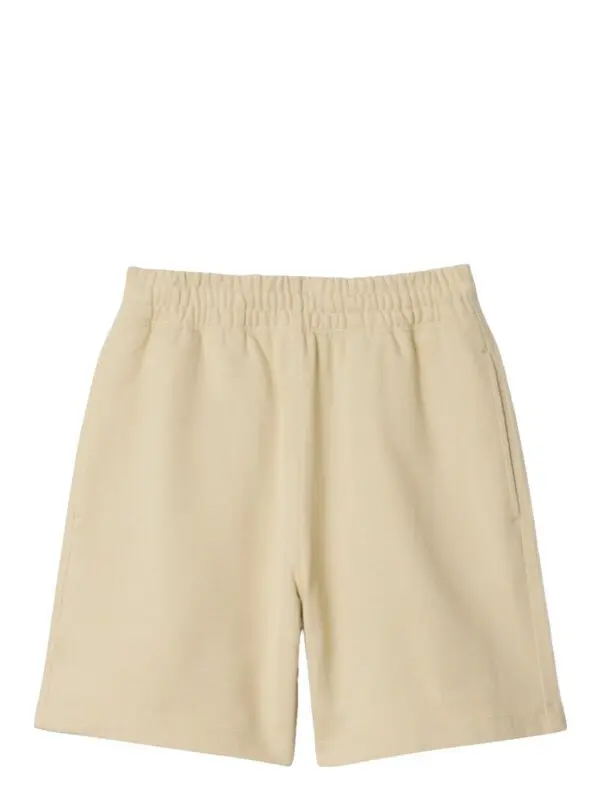 Burberry Track Shorts With Checked Label - Nude