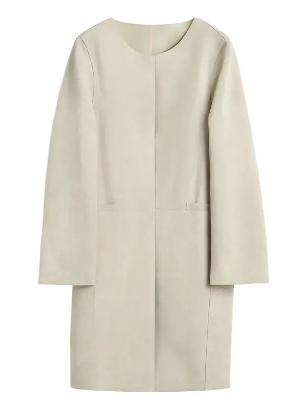 TOTEME Suede Coat - Peanut