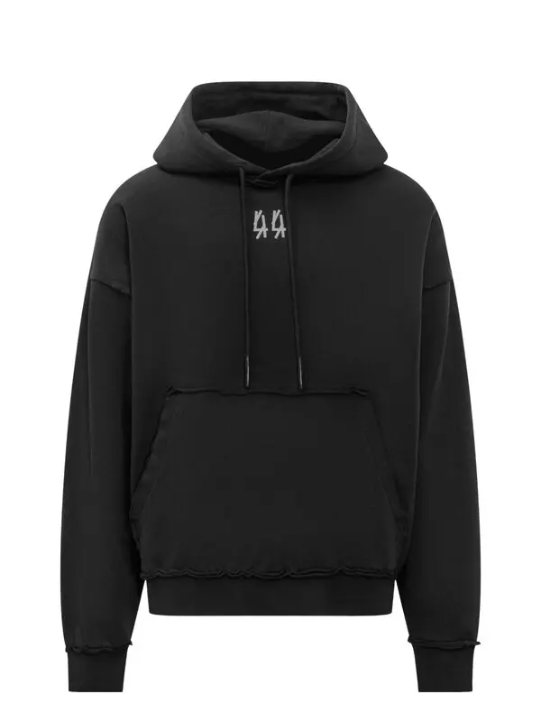 44 LABEL GROUP Logo Hoodie Sweater - Black