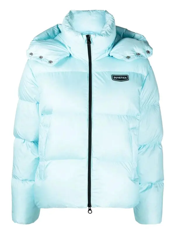 Duvetica Hooded Down Puffer Jacket - Blue