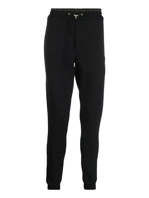 Philipp Plein Logo-patch Drawstring Track Pants - Black