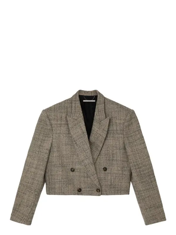 Stella McCartney Cropped Double-breasted Blazer - Green