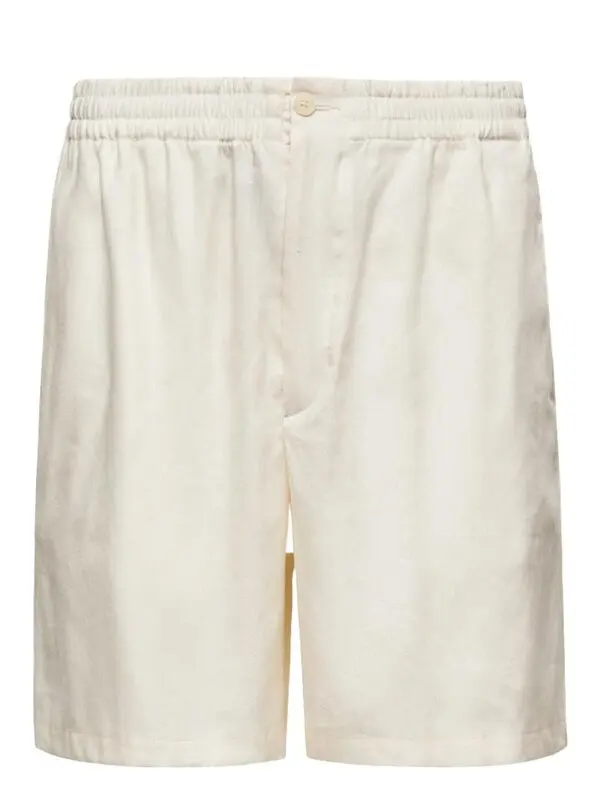 Moncler X Gilga Farm Donald Glover Linen Blend Shorts - White