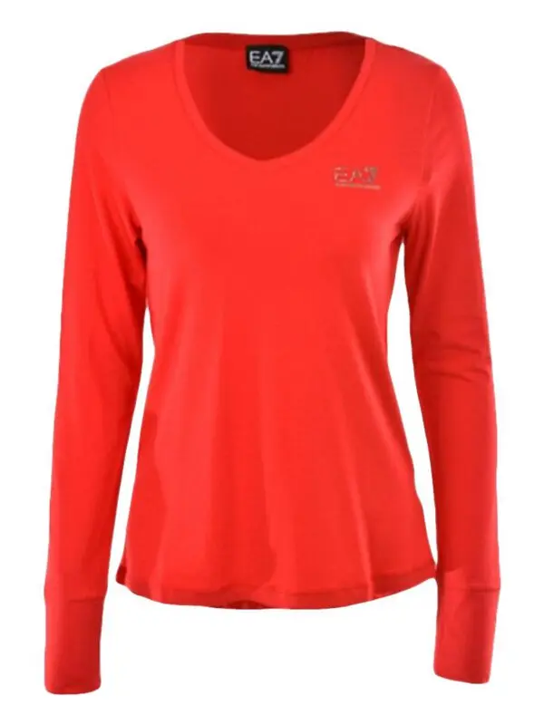EA7 Long Sleeve Logo T-shirt - Red
