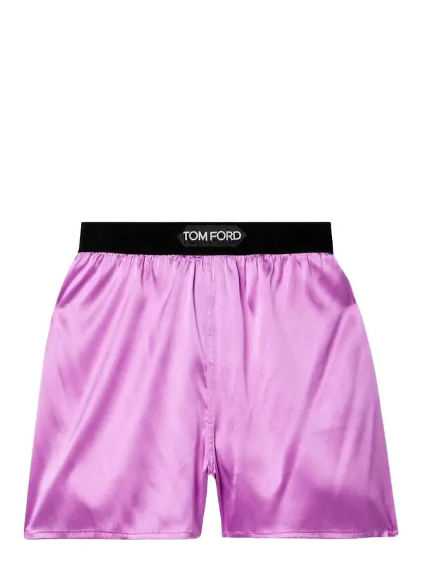 TOM FORD Logo Waistband Shorts - Pink