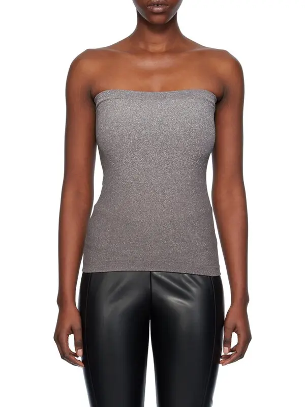 Wolford Fading Shine Seamless Tube Top - Gray
