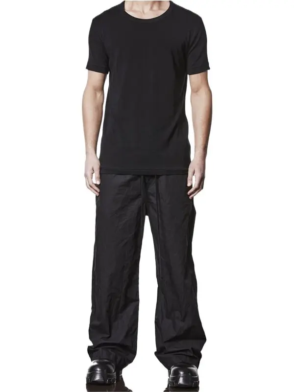 THOM KROM Worked-seam Cotton T-shirt - Black