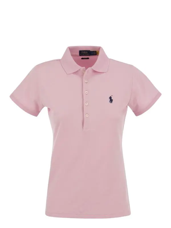 Polo Ralph Lauren Slim Fit Stretch Polo Shirt - Pink
