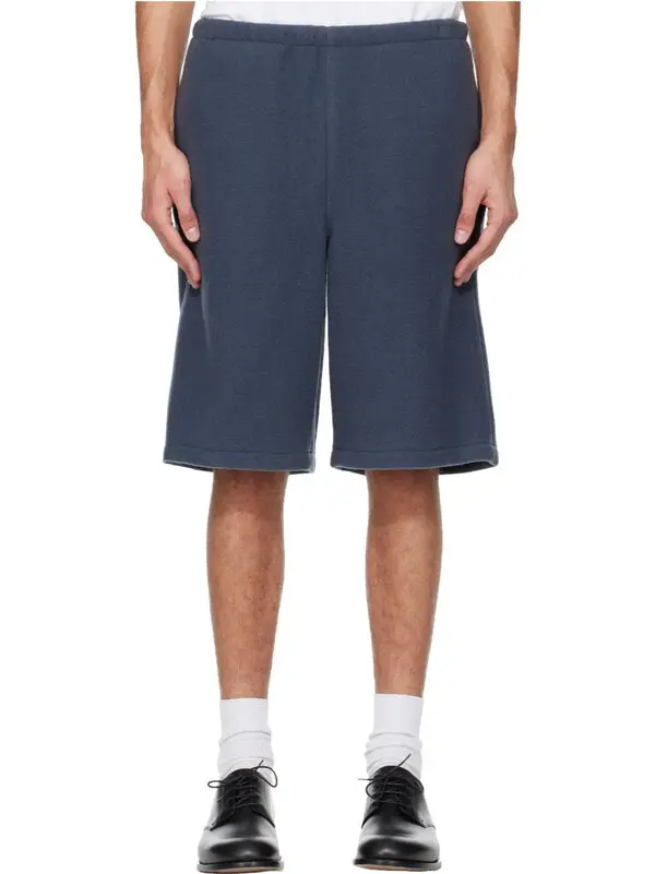 RIER Wool Elastic Waist Shorts - Blue