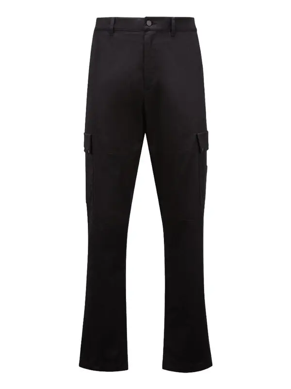 Moncler Stretch Gabardine Cargo Trousers - Black
